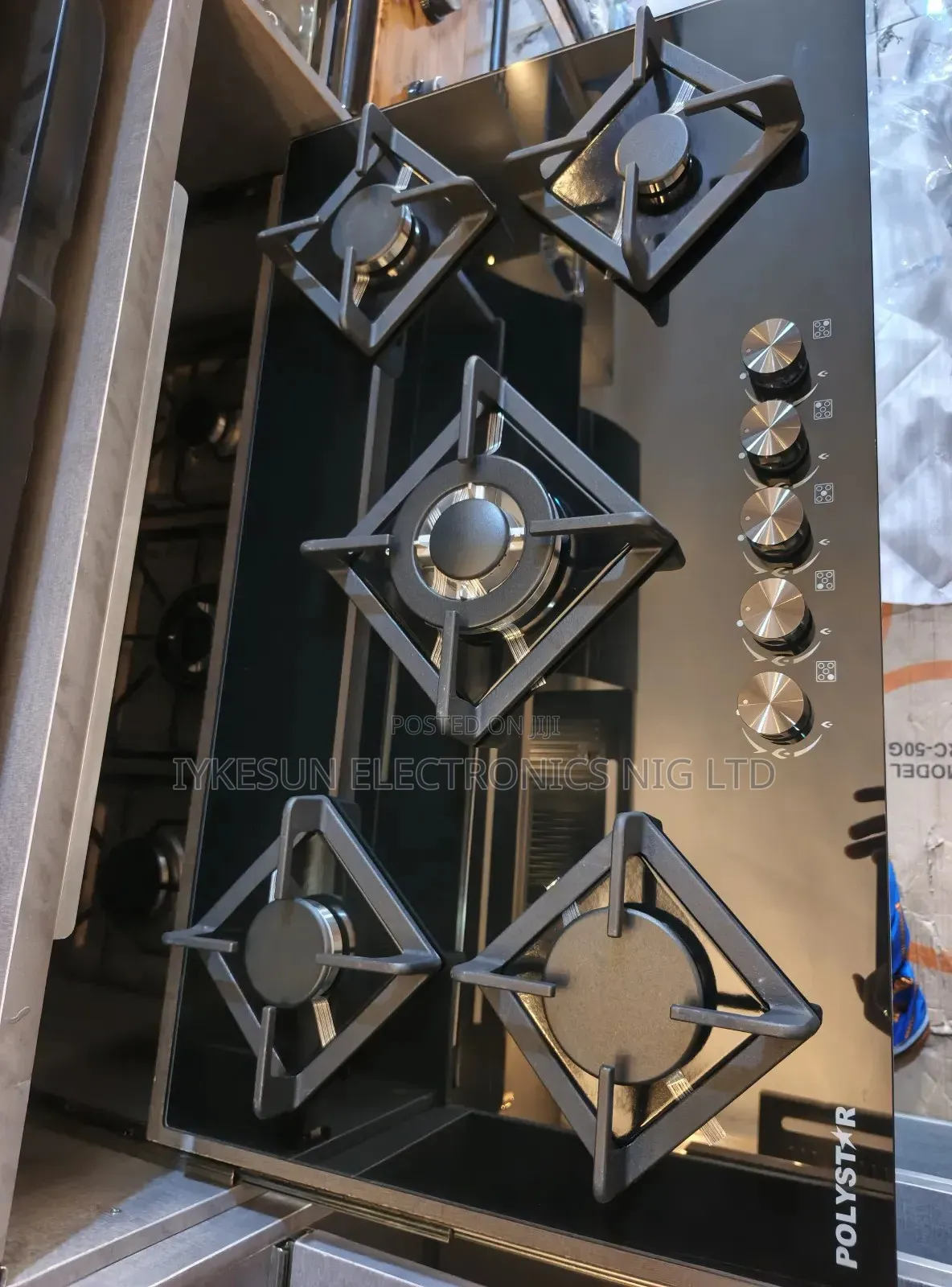 Original Polystar Glass Top Built-in 5 Burners Gas Cooker Hob 90cm Etc ...