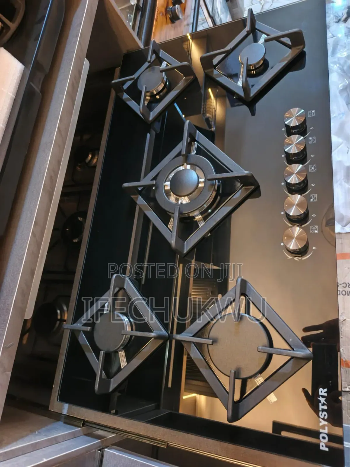Original Polystar 2026 Model Inbuilt 5 Burners Automatic Gas Cooker for ...