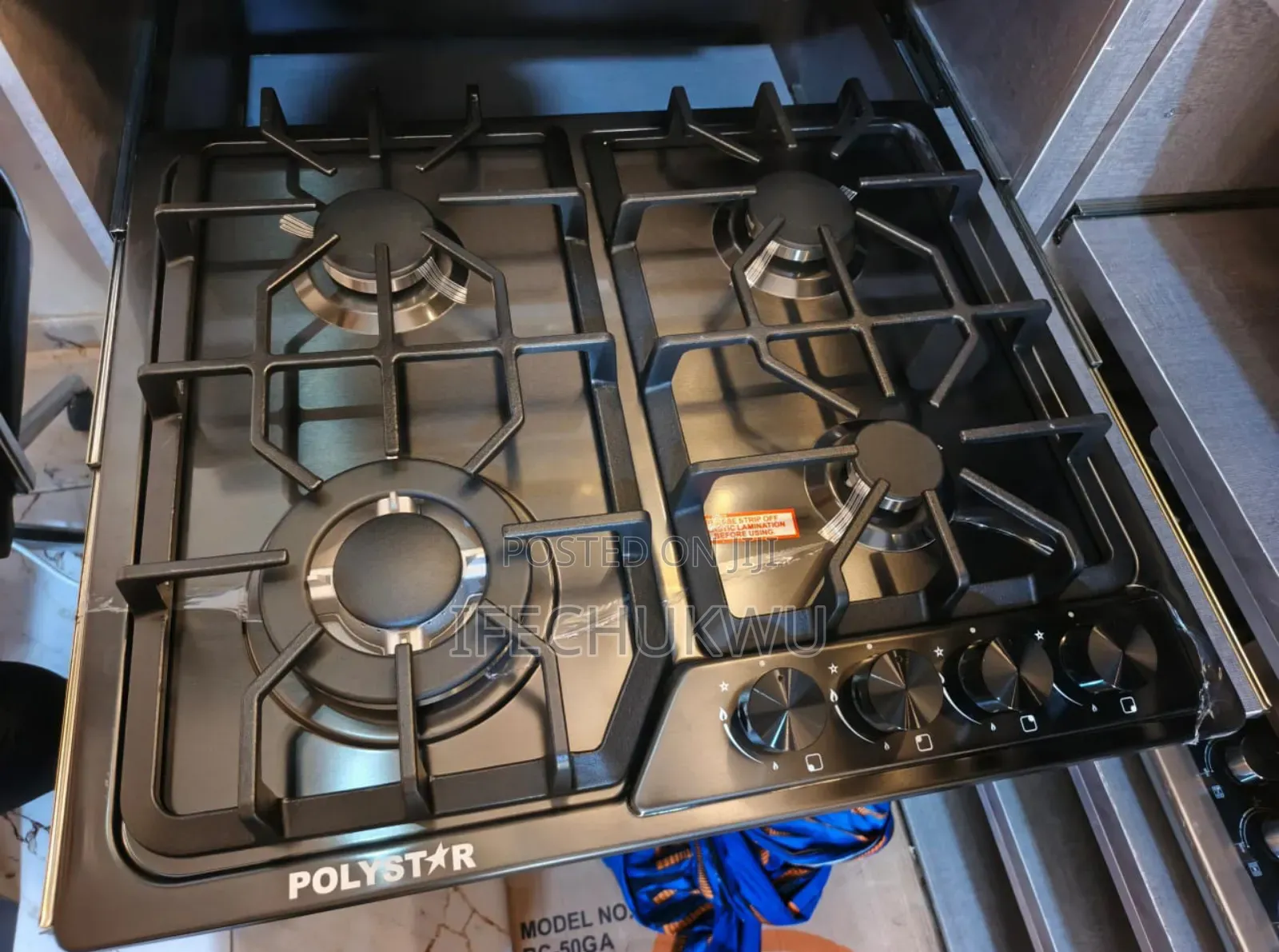 Original Polystar 60cm Built-in Luxury 4 Burners Gas Cooker Hob Copper ...
