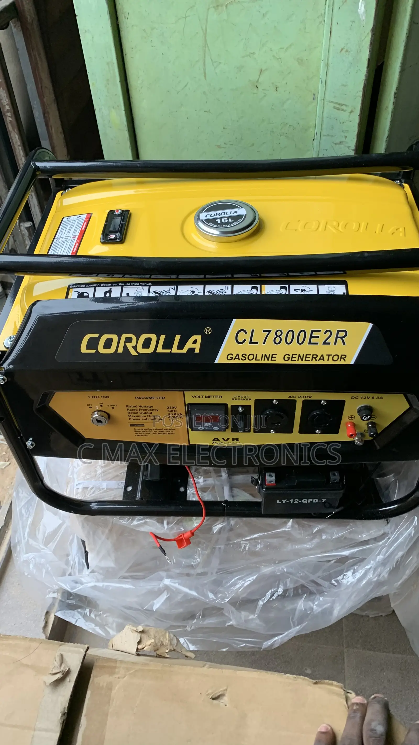 Corolla 4.5kva Key Remote Control Petrol Generator 100% Copper Coil in ...