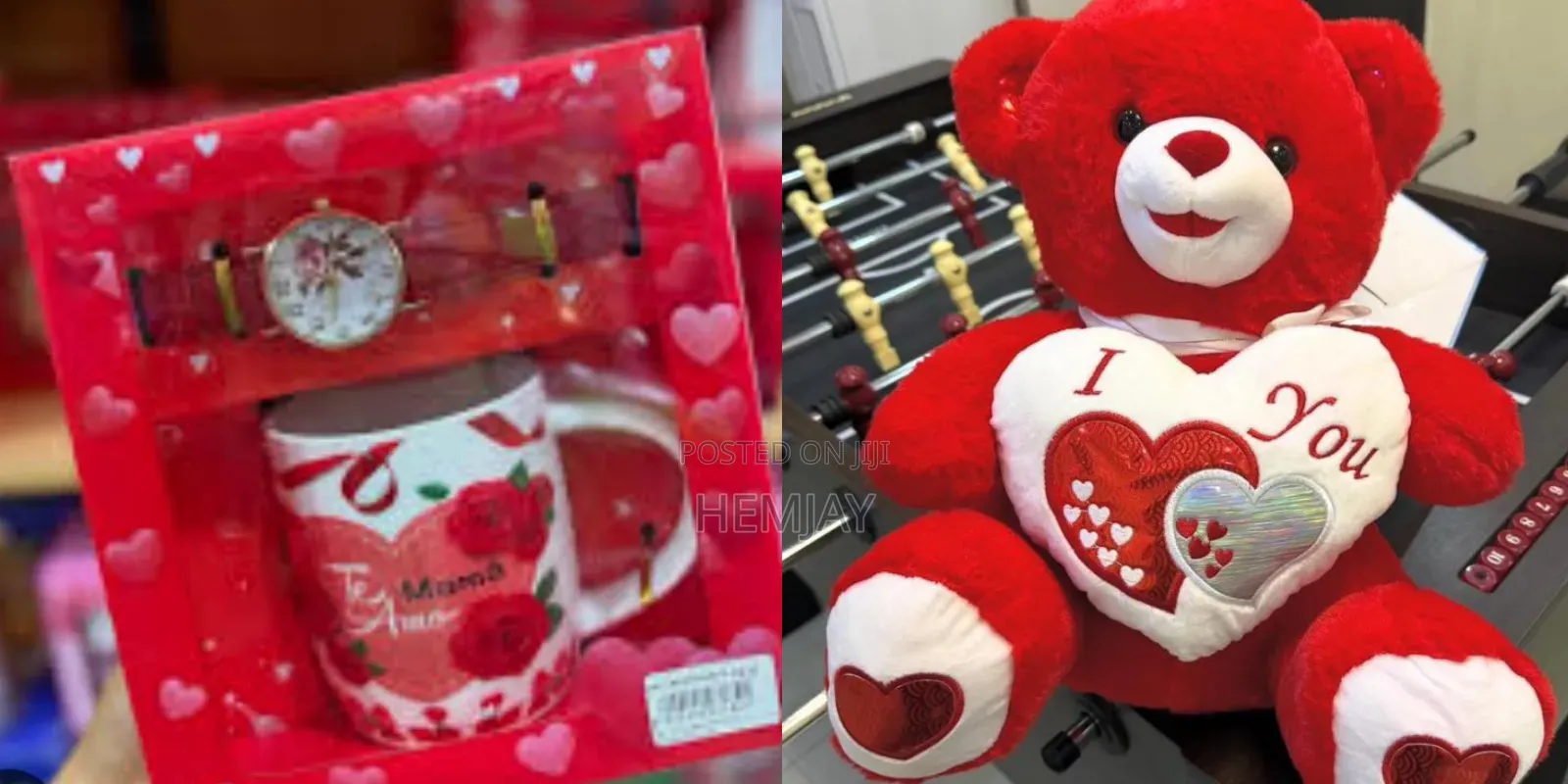 3in1 Valentine's Gift ( Val Teddy , Wrist Watch , Tea Cup Spoon) in ...