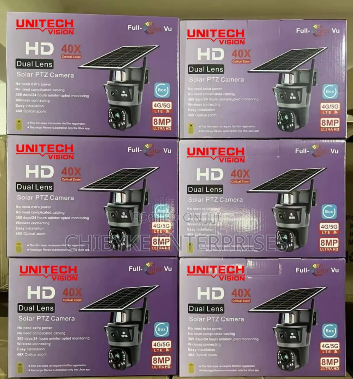 40x Zoom 8mp Ultra Hd Solar PTZ Camera With Security Alert Light in Ojo ...