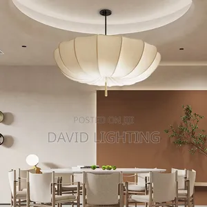 Luxury Fabric Pendant Light Art Deco Umbrella Chandelier Shop Living in ...