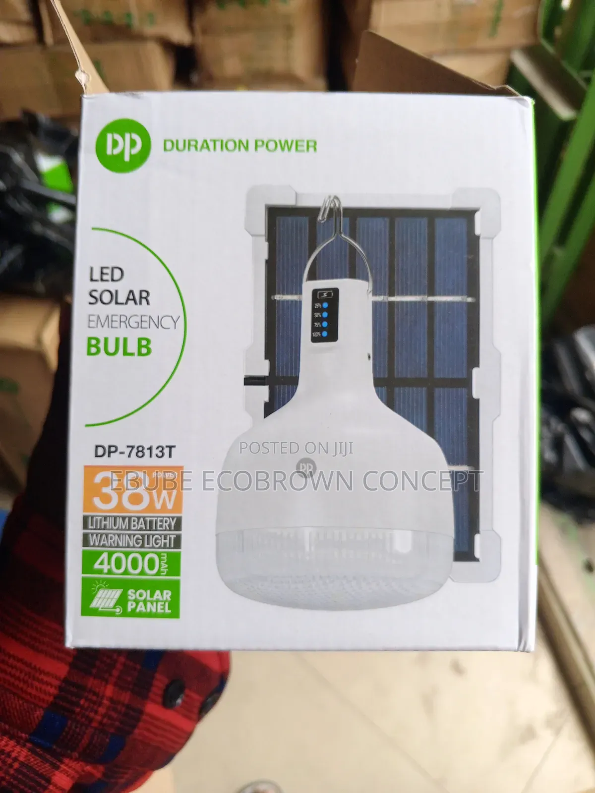 Solar Rechargeable Portable Led Bulb Light With Charger Cord for sale ...