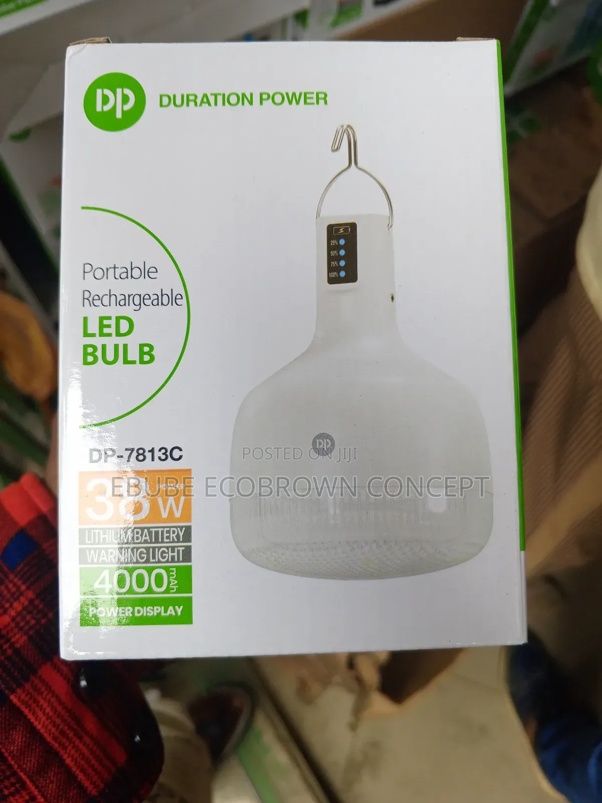 Solar Rechargeable Portable Led Bulb Light With Charger Cord for sale ...