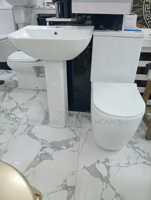 England Big Set Round Wc With the Wash Hand Basin in Orile - Plumbing ...
