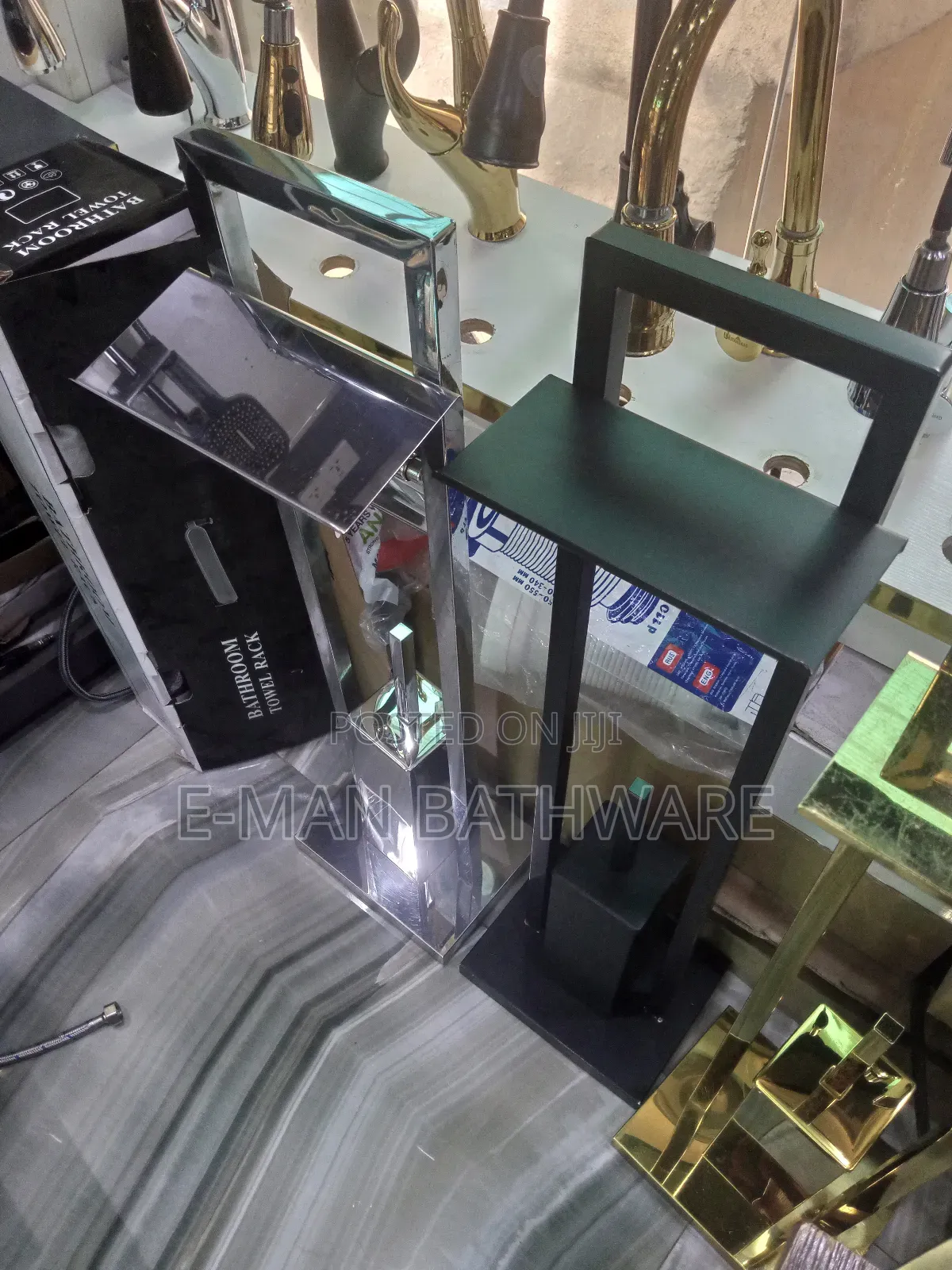 Tissue Paper Holder and Toilet Brush Stand Set in Orile - Plumbing ...