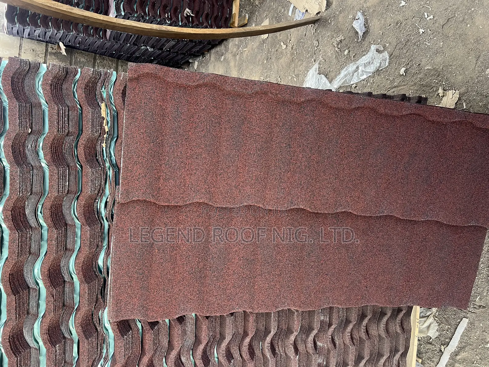 Pure Wine Color Stone Coated Roofing Tiles Red Black in Gwarinpa ...