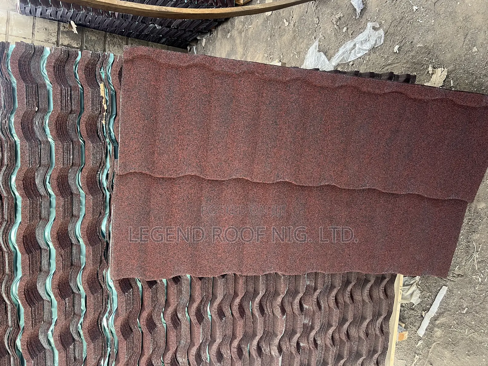 Pure Wine Color Stone Coated Roofing Tiles Red Black in Gwarinpa ...