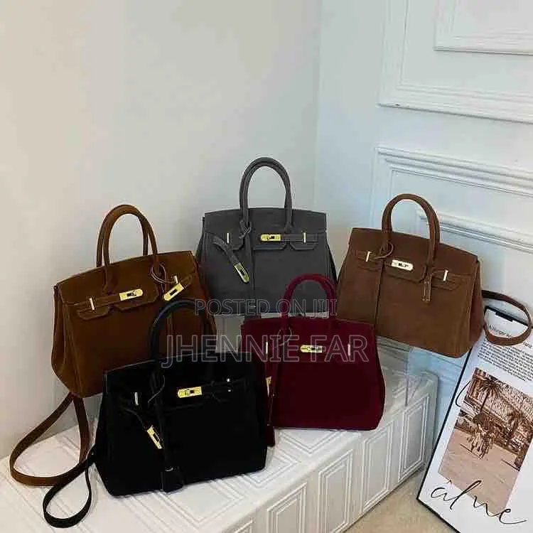 Birkin 30 Inspired Suede Leather Handbags in Ajah - Bags, Jhennie Far ...