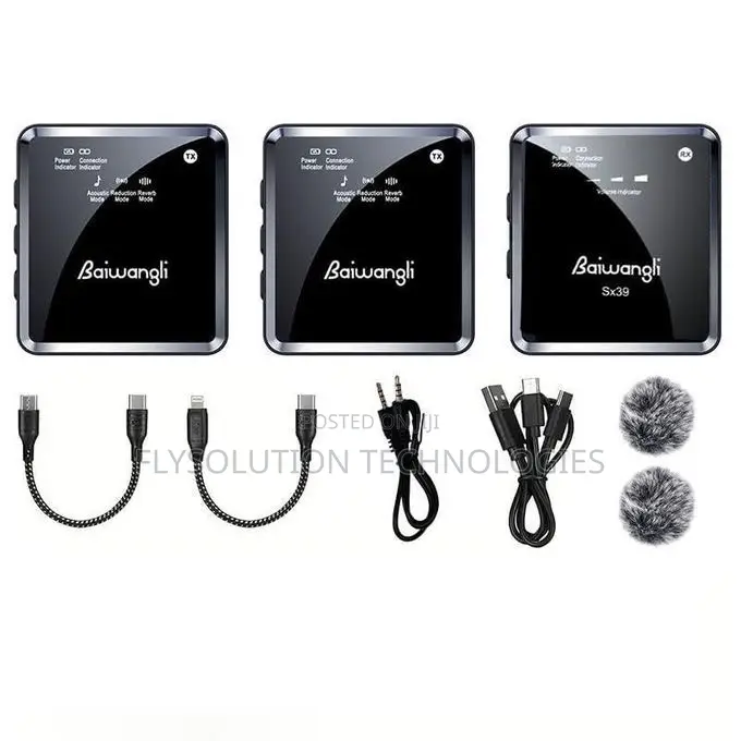 Sx39 Dual Noise Cancelling Wireless Baiwangli Microphone in Lagos ...