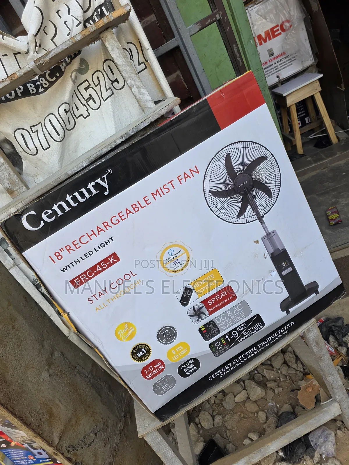 18inch Century Rechargeable Mist Fan in Ikeja - Home Appliances, Manuel ...