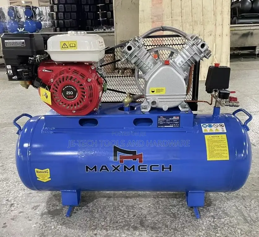 100l Maxmech Air Compressor Powered Maxmech 210 Series Gasoline Engine ...