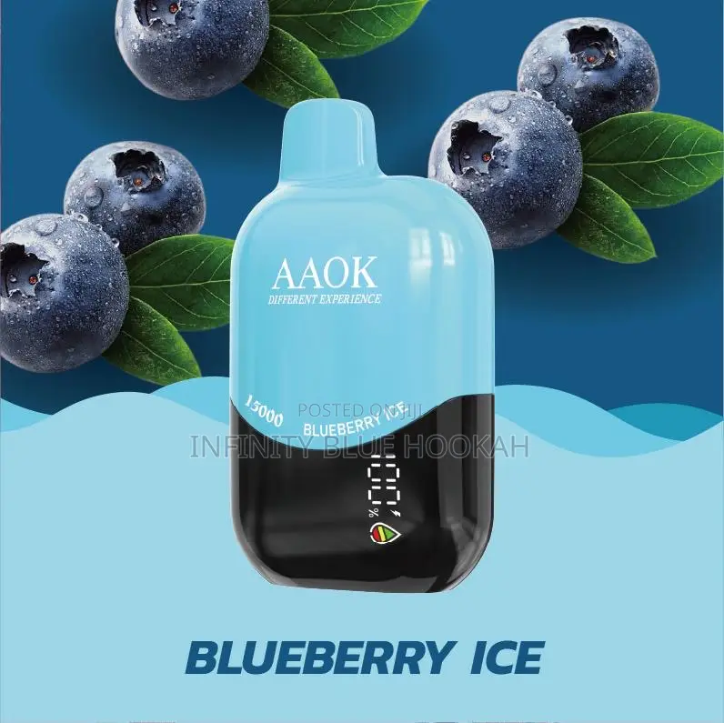 Aaok Vape 15000 Puffs Blueberry Ice for sale - infinity blue Hookah ...