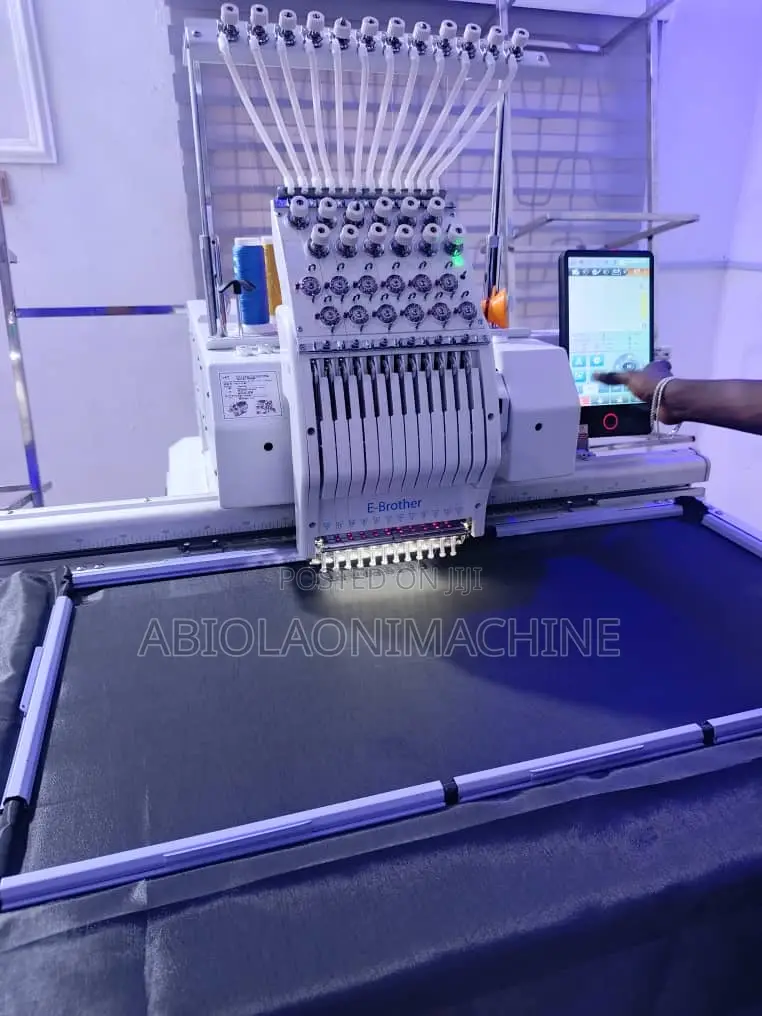 E-Brother One Head 500×1200mm Monogram Embroidery Machine in Lagos ...