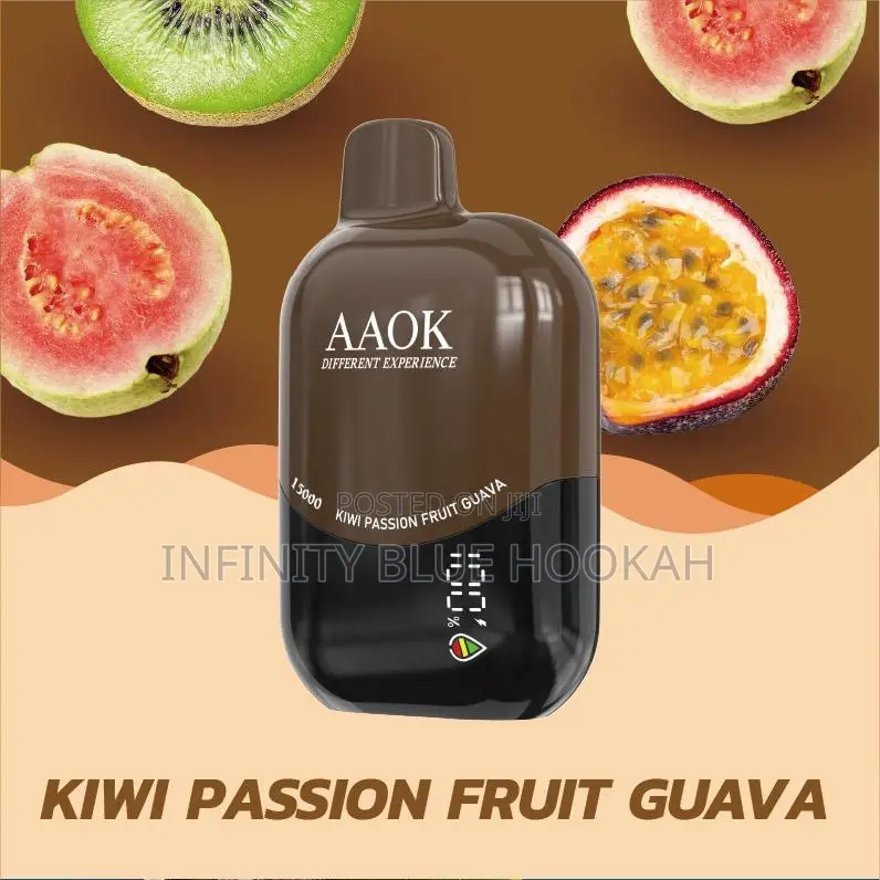 Aaok Vape 15000 Puffs Kiwi Passion Fruit Guava in Ikeja - Smoking ...