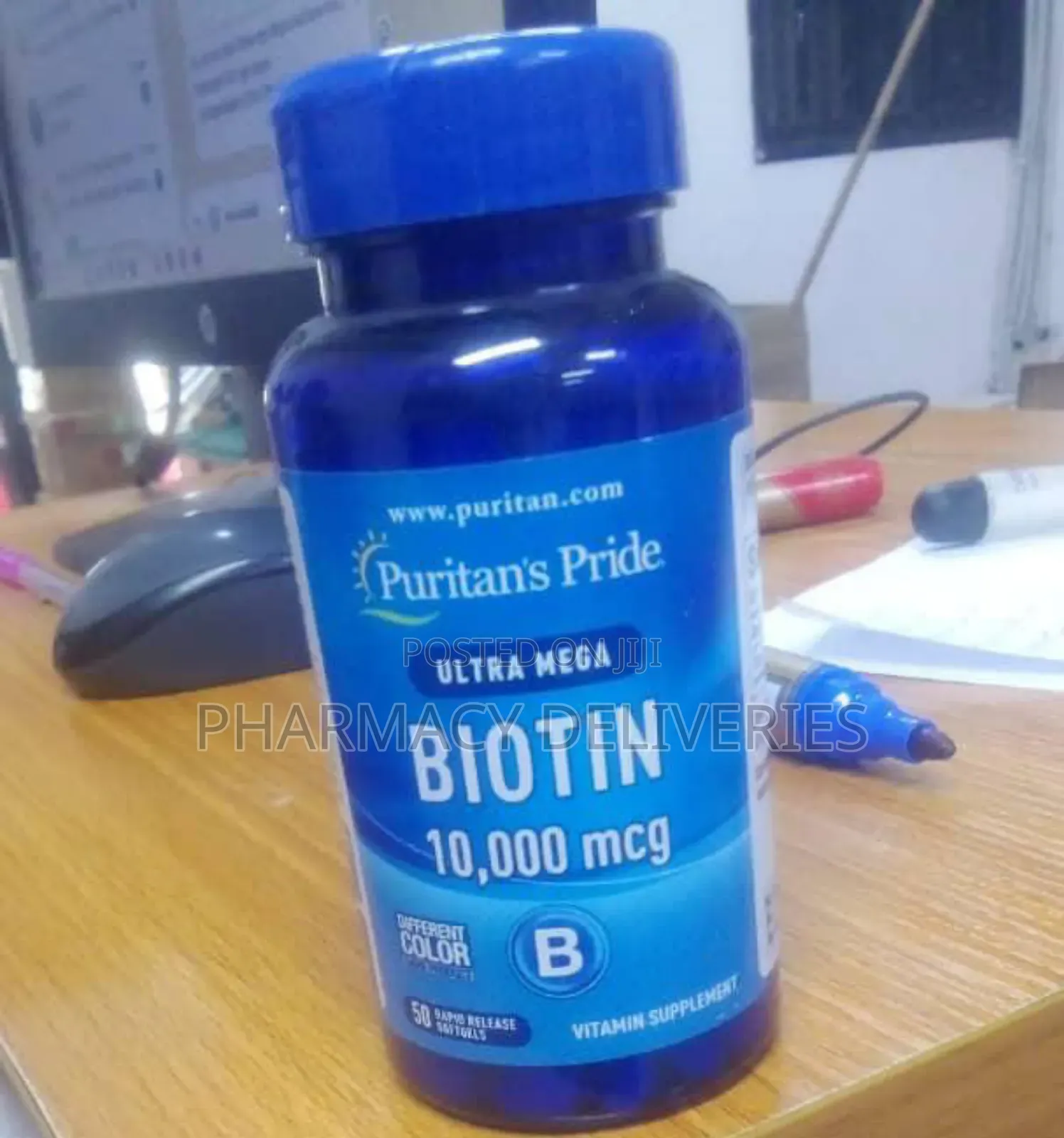 Puritan’S Pride Ultra Mega Biotin 10,000mcg Hair, Skin Nails Support in ...
