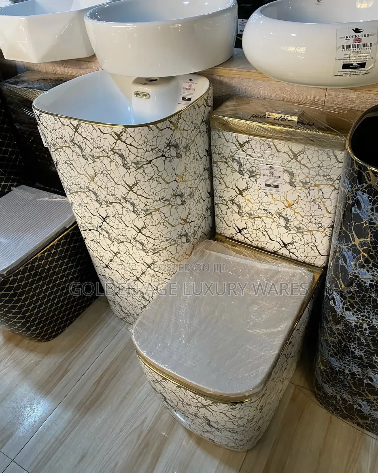 Elegant Design Wc Set (Gold and Cream) in Orile - Plumbing & Water ...