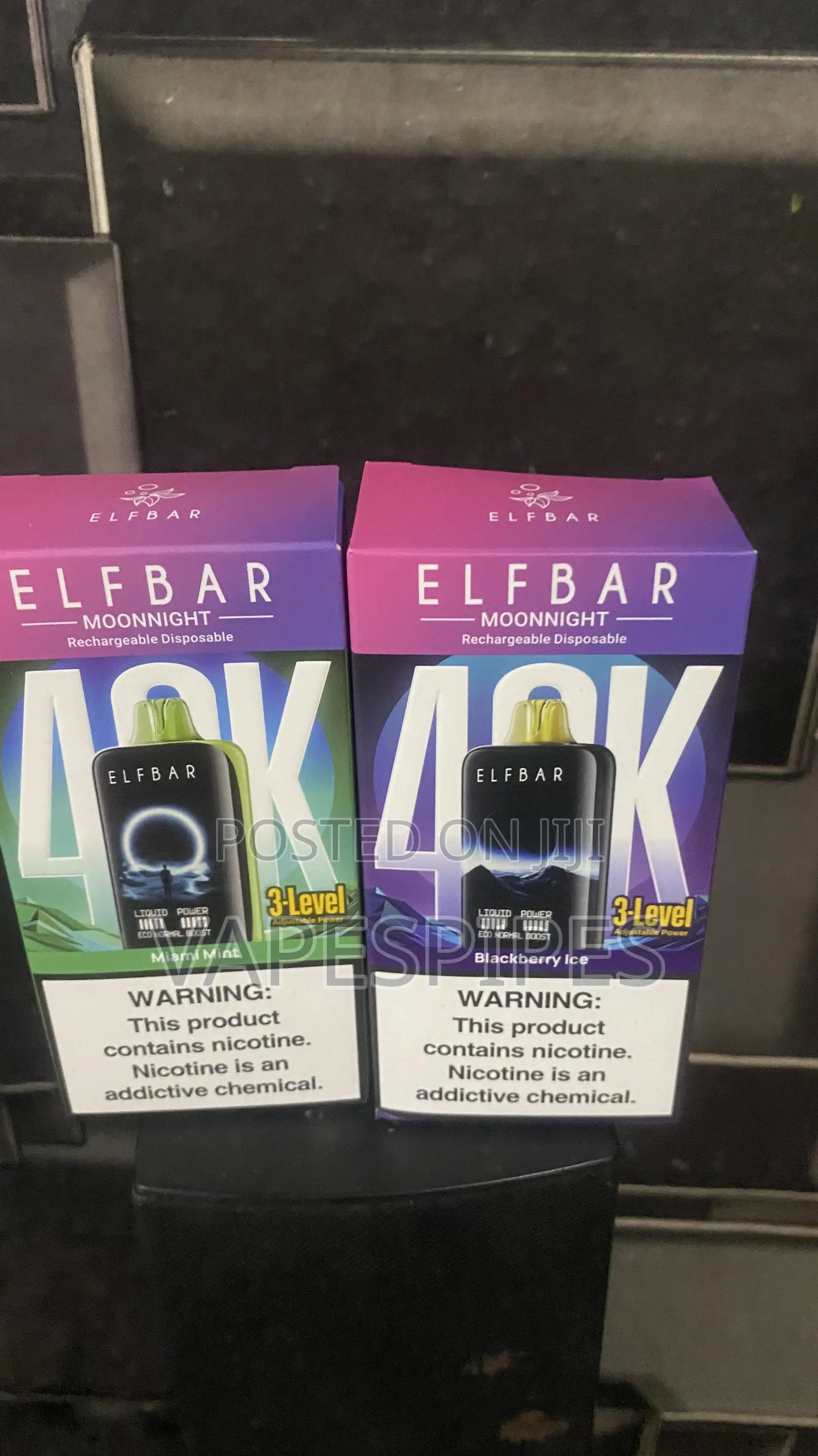 Elf Bar Moon Night Puffs Ice – 5% Nic – Type C Rechargeable in Lekki ...