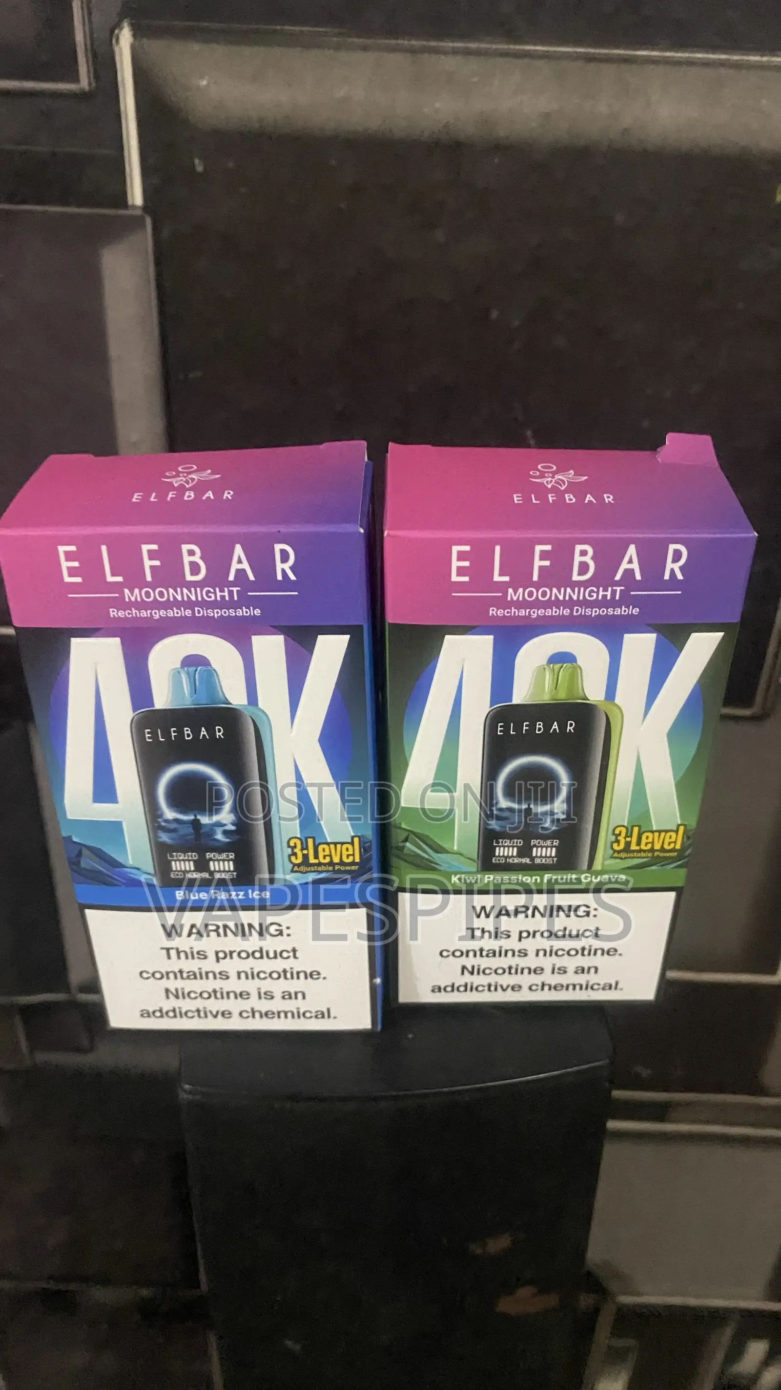 Elf Bar Moon Night Puffs Ice – 5% Nic – Type C Rechargeable in Lekki ...