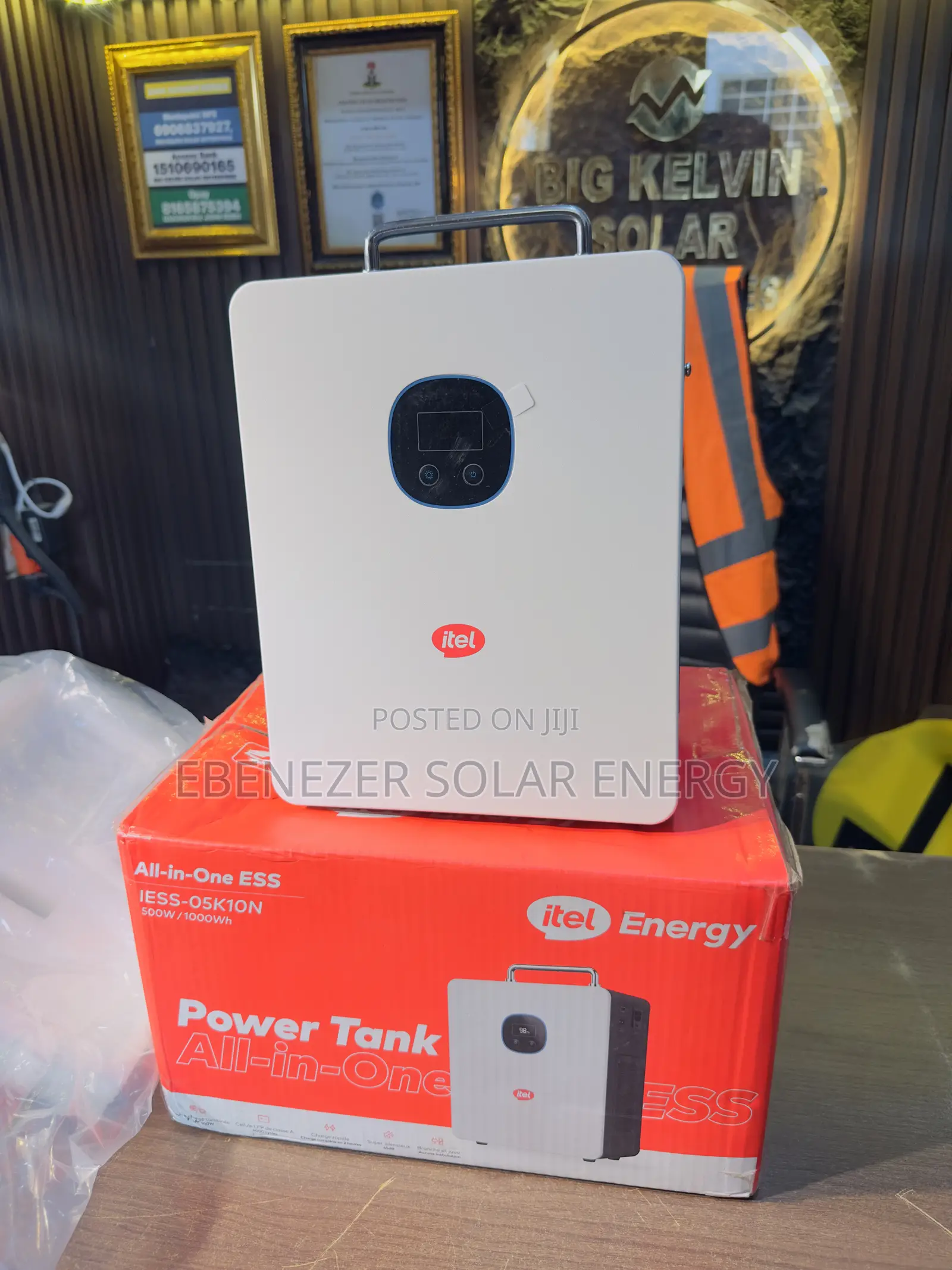 1kwh Itel Solar Power Tank for sale - Ebenezer Solar Energy Price: ₦ ...