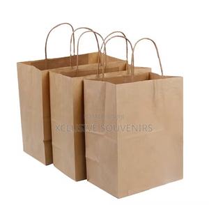 12pcs Luxury Brown Kraft Paper Bag With Handle in Lagos Island (Eko ...