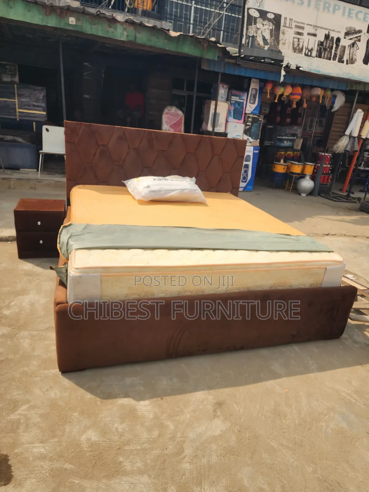 4ft Six By Six Padded Bed Frame With Cupboard for sale - Chibest ...