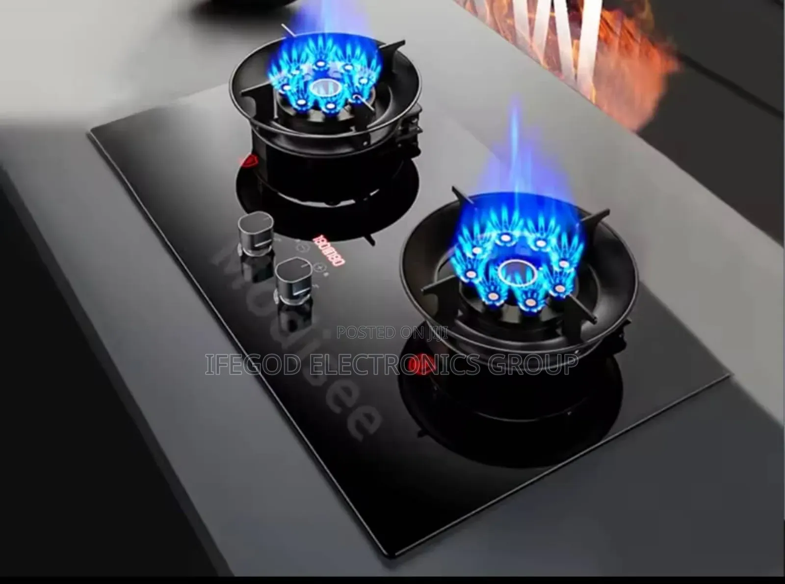 Original Polystar Built-in Flips Up 2 Burners Gas Cooker Hob Automatic ...