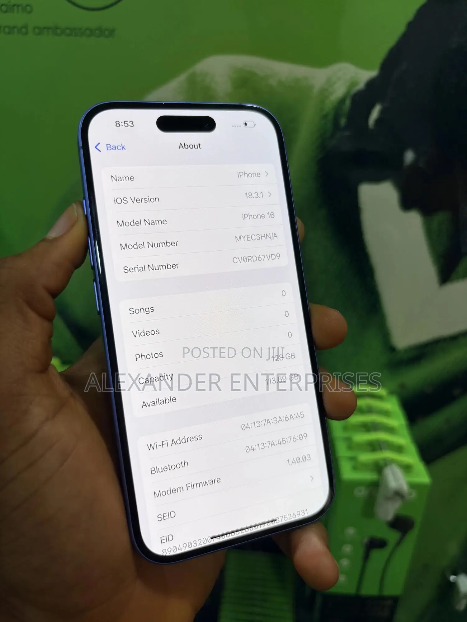 Apple iPhone 16 128 GB Blue in Enugu State - Mobile Phones, Alexander ...