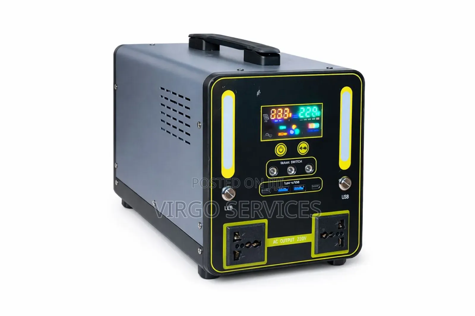 0.75kva Portable Solar Generator(640wh - Lithium Battery) + 200w Panel ...