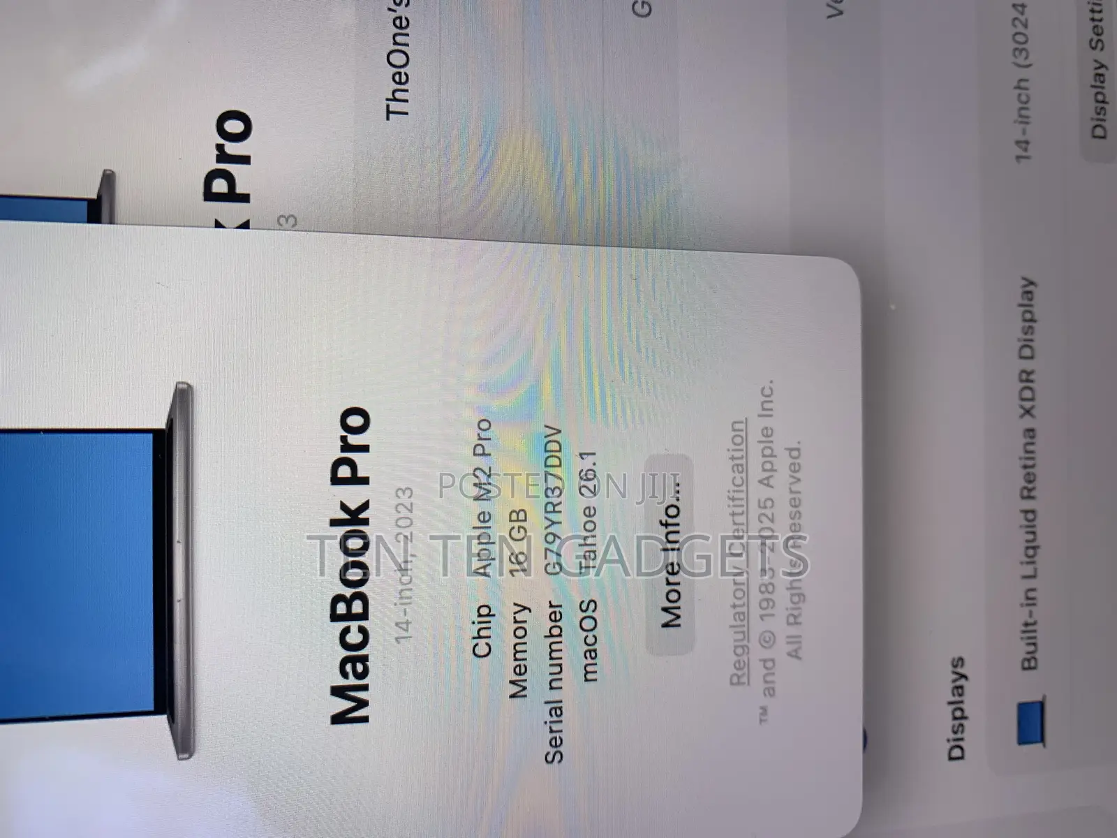 Laptop Apple MacBook Pro 2023 M2 16GB Apple M2 SSD 512GB in Ikeja ...