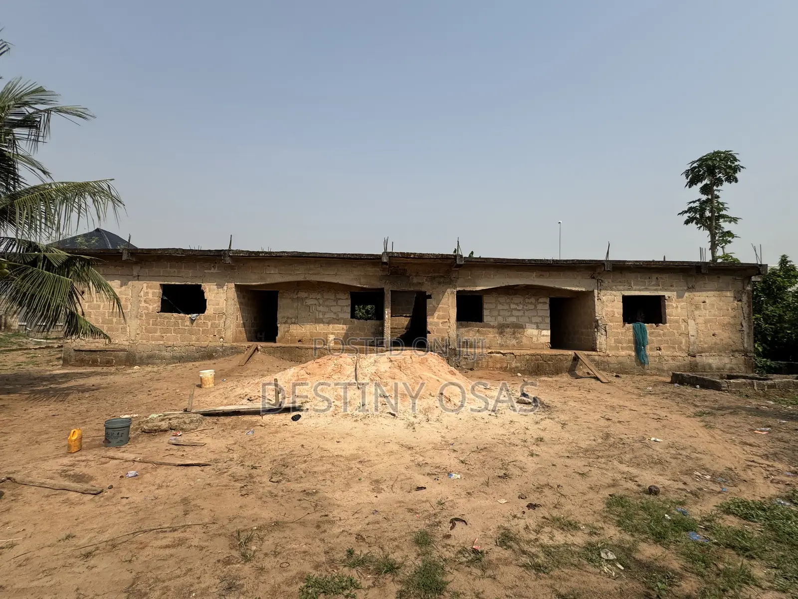 100×100 Land With 2 Units of 2-Bedroom Flats Decked Upstairs in Benin ...
