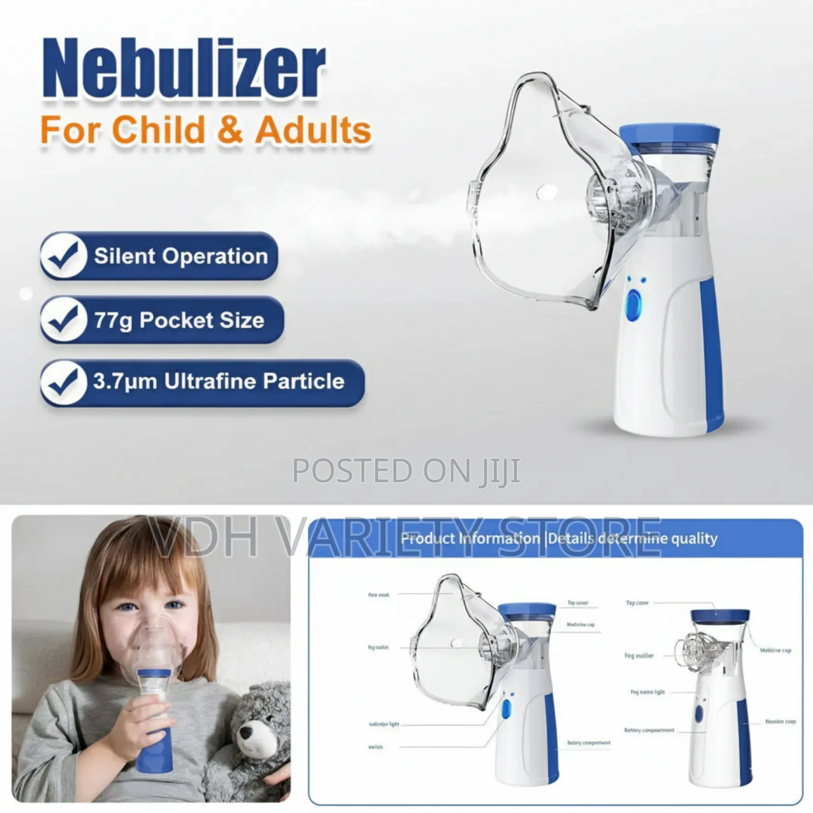 Mesh Nebulizer for sale - VDH VARIETY Store Price: ₦ 13,500 on Jiji.ng ...