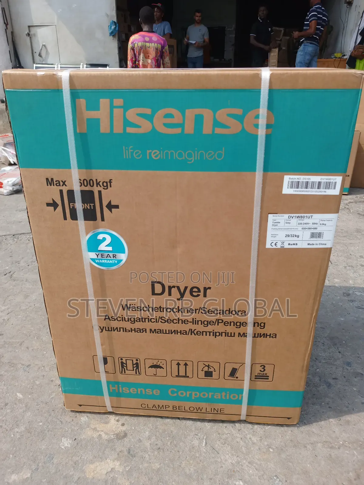 Hisense 8kg Dryer – Silver (Dv1w801us) in Ikeja - Home Appliances ...