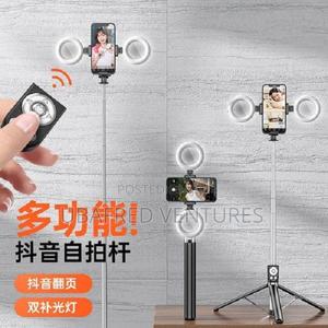 Wireless Selfie Stick Tripod Double Lamp Dimmable Ring in Lagos Island ...