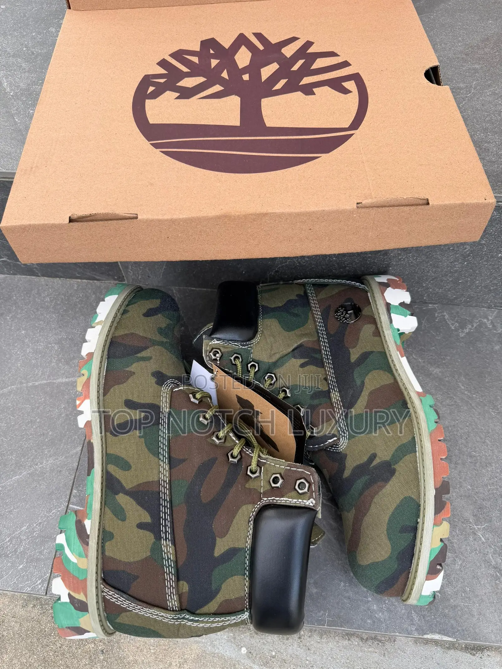 Original Timberland Green Camo Boots Now Available in Store in Lagos ...