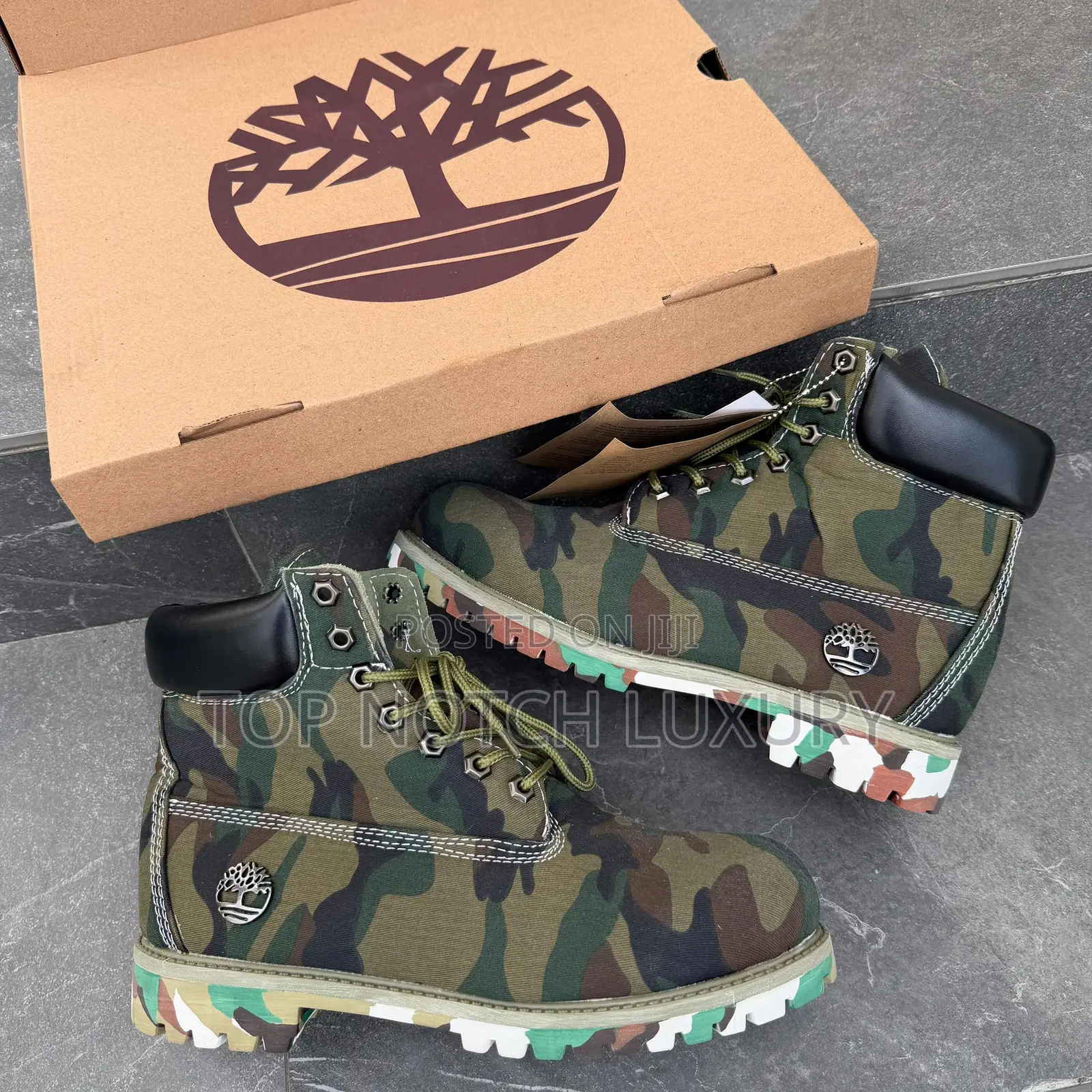 Original Timberland Green Camo Boots Now Available in Store in Lagos ...
