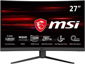 Msi 27 Inches 2560*1440 Qhd Gaming Monitor 165hz Rate 16:9 Ratio in ...