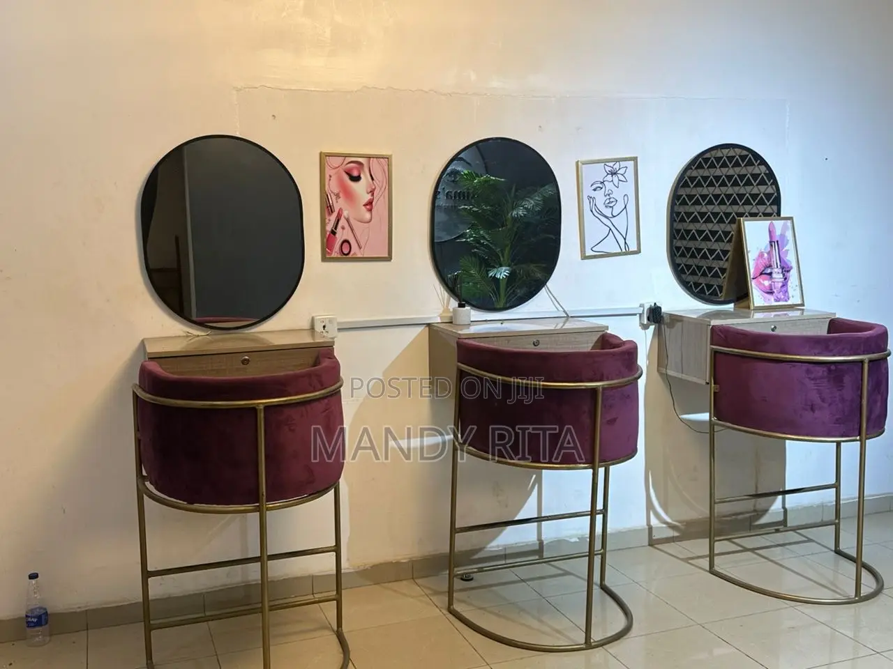 Make-Up Studio Chair, Mirror and Drawer for Sale. in Utako - Furniture ...