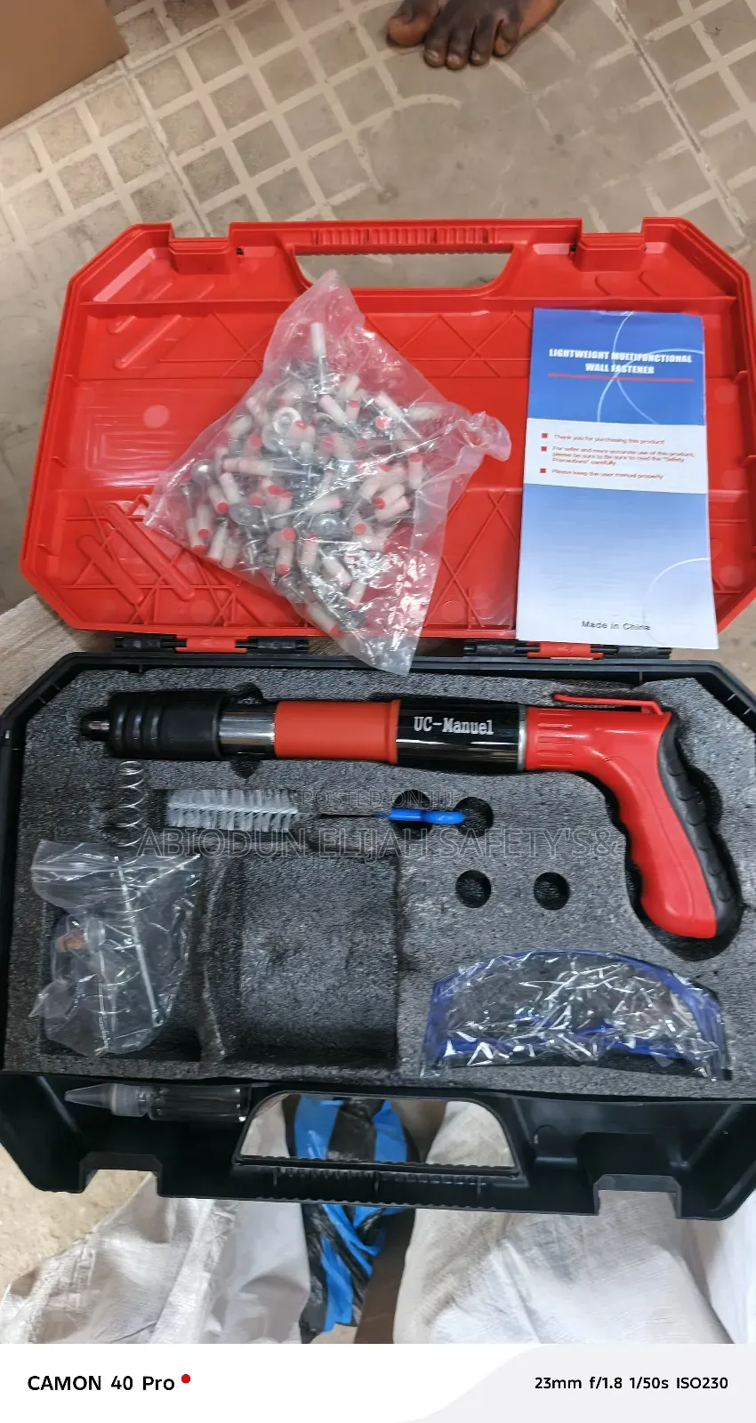 Manual Nail Ceiling Machine/Mini Ceiling Artifact Machine Gun in Lagos ...