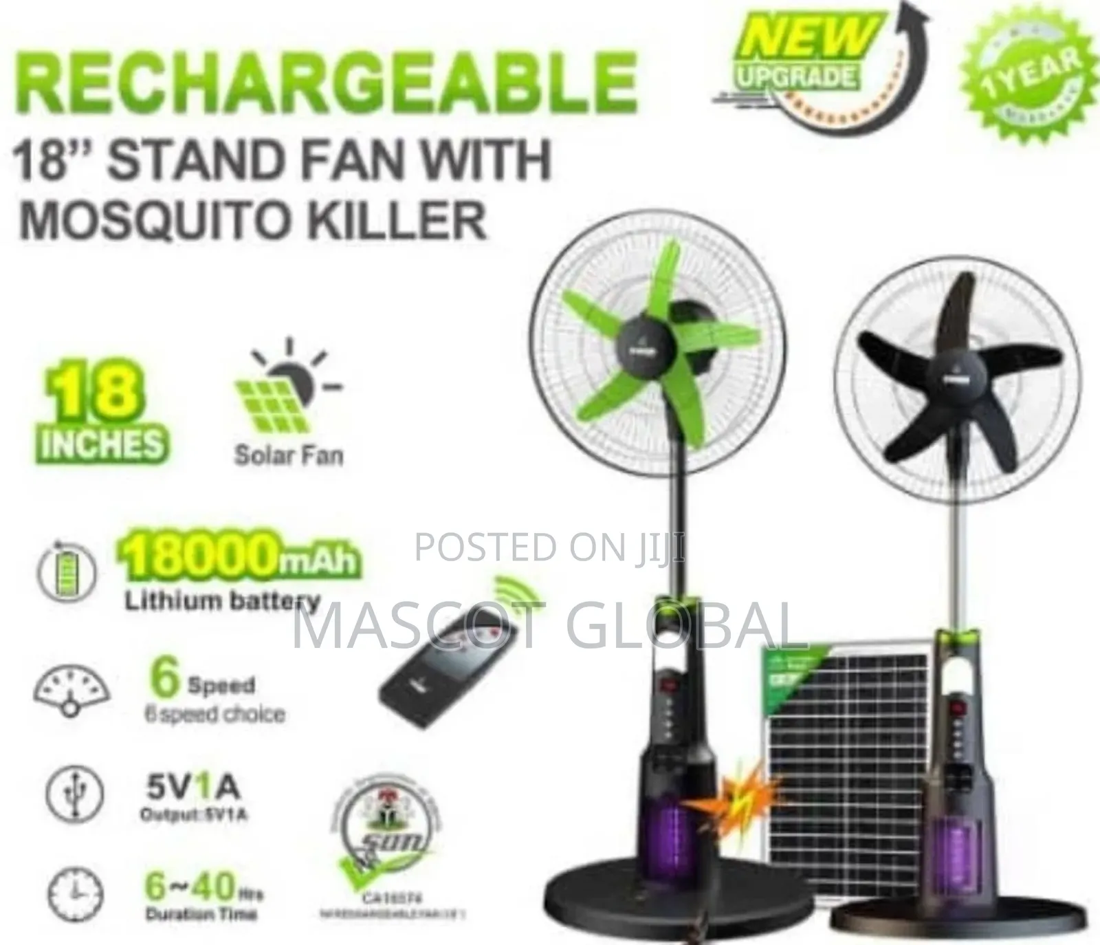 Iwin Solar Dc Fan in Ojo - Electrical Equipment, Mascot Global | Jiji.ng