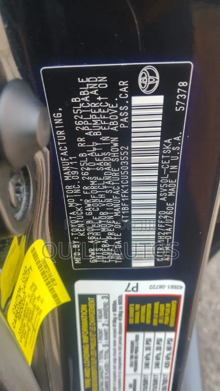 Toyota Camry SE Limited Edition 4dr Sedan (2.5L 4cyl 6A) 2012 Green in ...