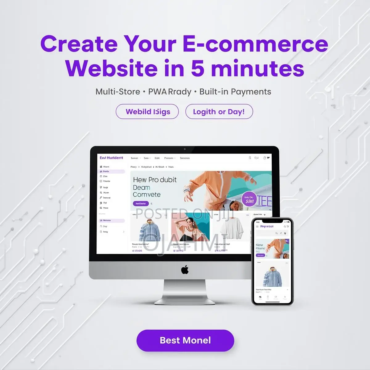 Premium Web Store/ Website Design for Modern Entrepreneurs in Central ...