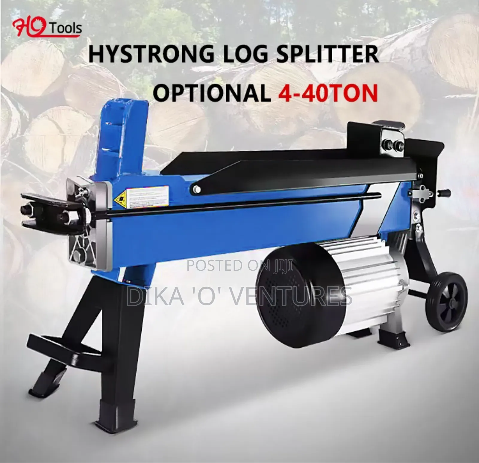 Portable Hydraulic Fast Splitting Wood Log Splitter Hy4t-370 in Amuwo ...