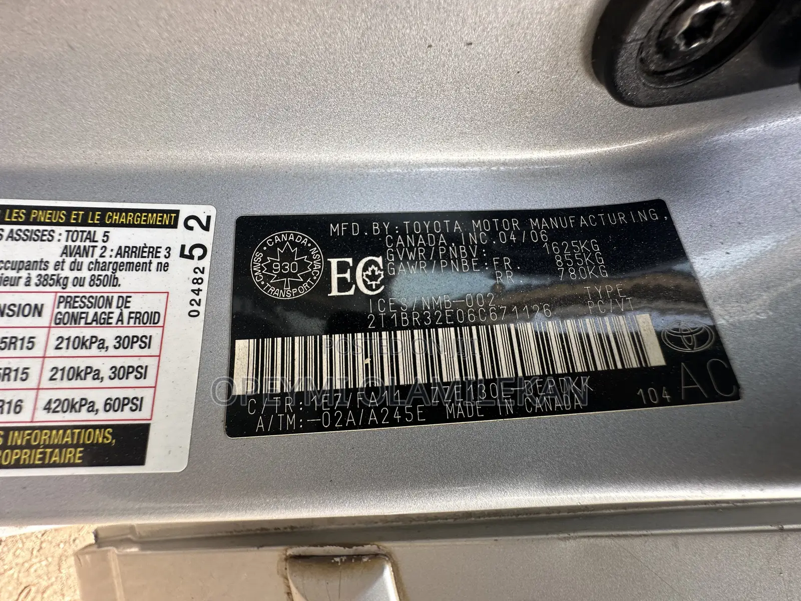 Toyota Corolla LE 2006 Silver in Egbeda - Cars, Olamilekan Babatunde ...