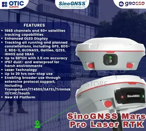 Sinognss Mars Laser Rtk Rover Receiver, Gps Device For Surveying in ...