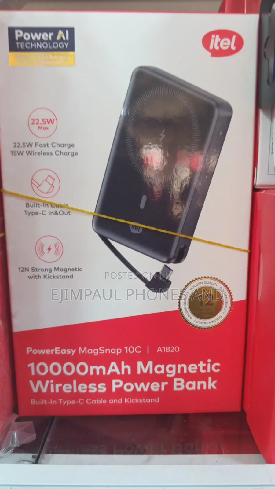 Itel Powereasy 1 Magsnap 10c A1820 Dual Wireless Fast Charger 22.5w in ...