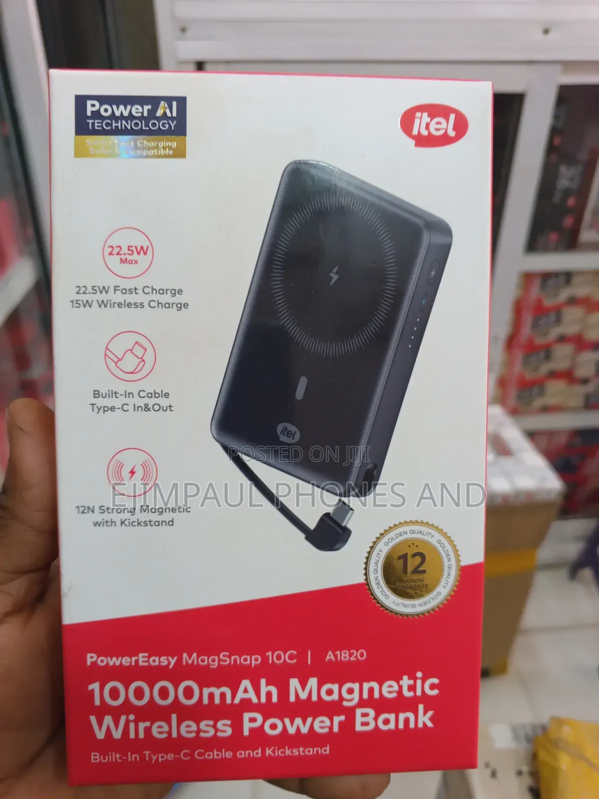 Itel Powereasy 1 Magsnap 10c A1820 Dual Wireless Fast Charger 22.5w in ...