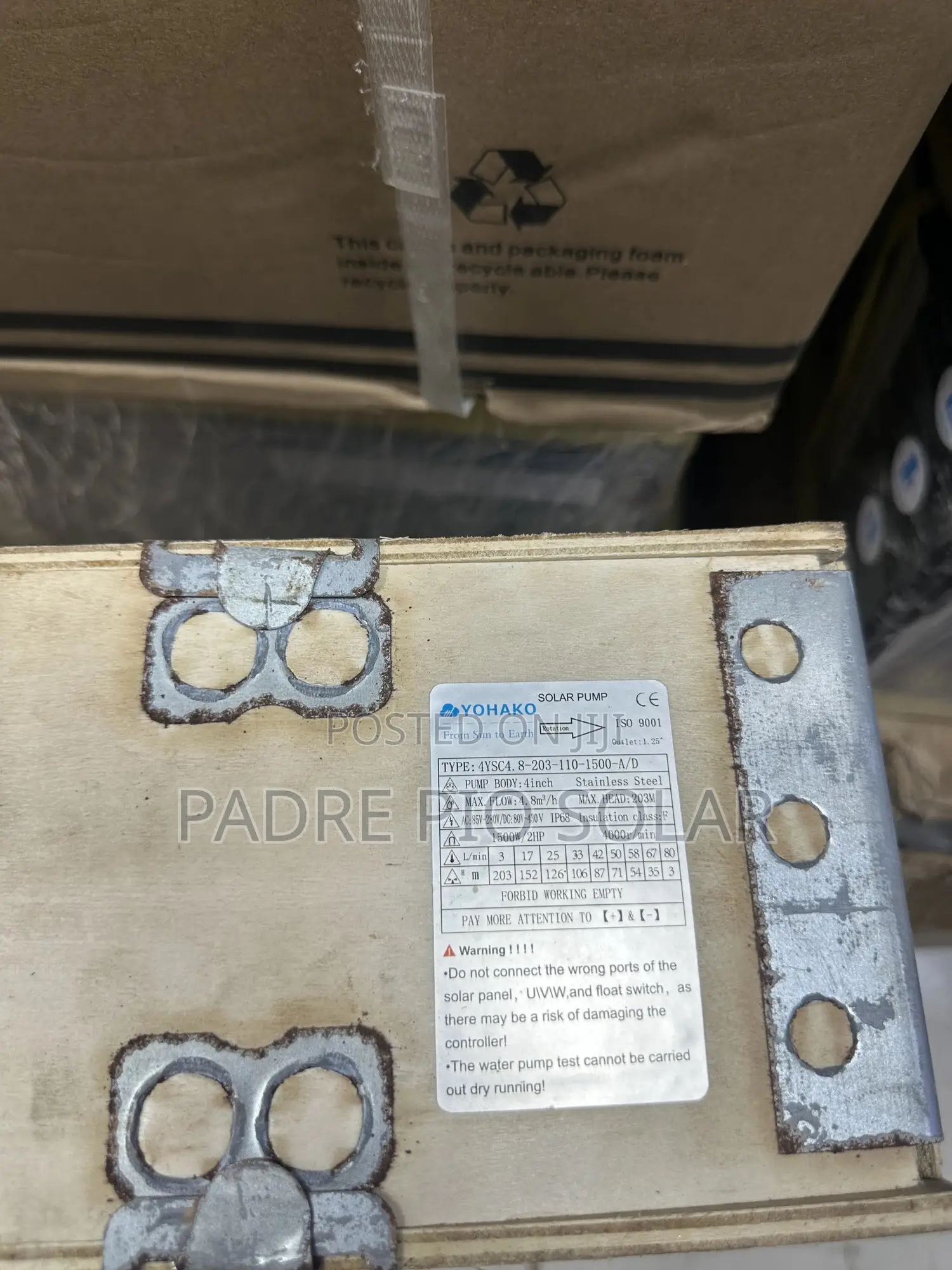 Yohako 4-Inch 1500w Solar Water Pump (203m Head) in Ajah - Electrical ...