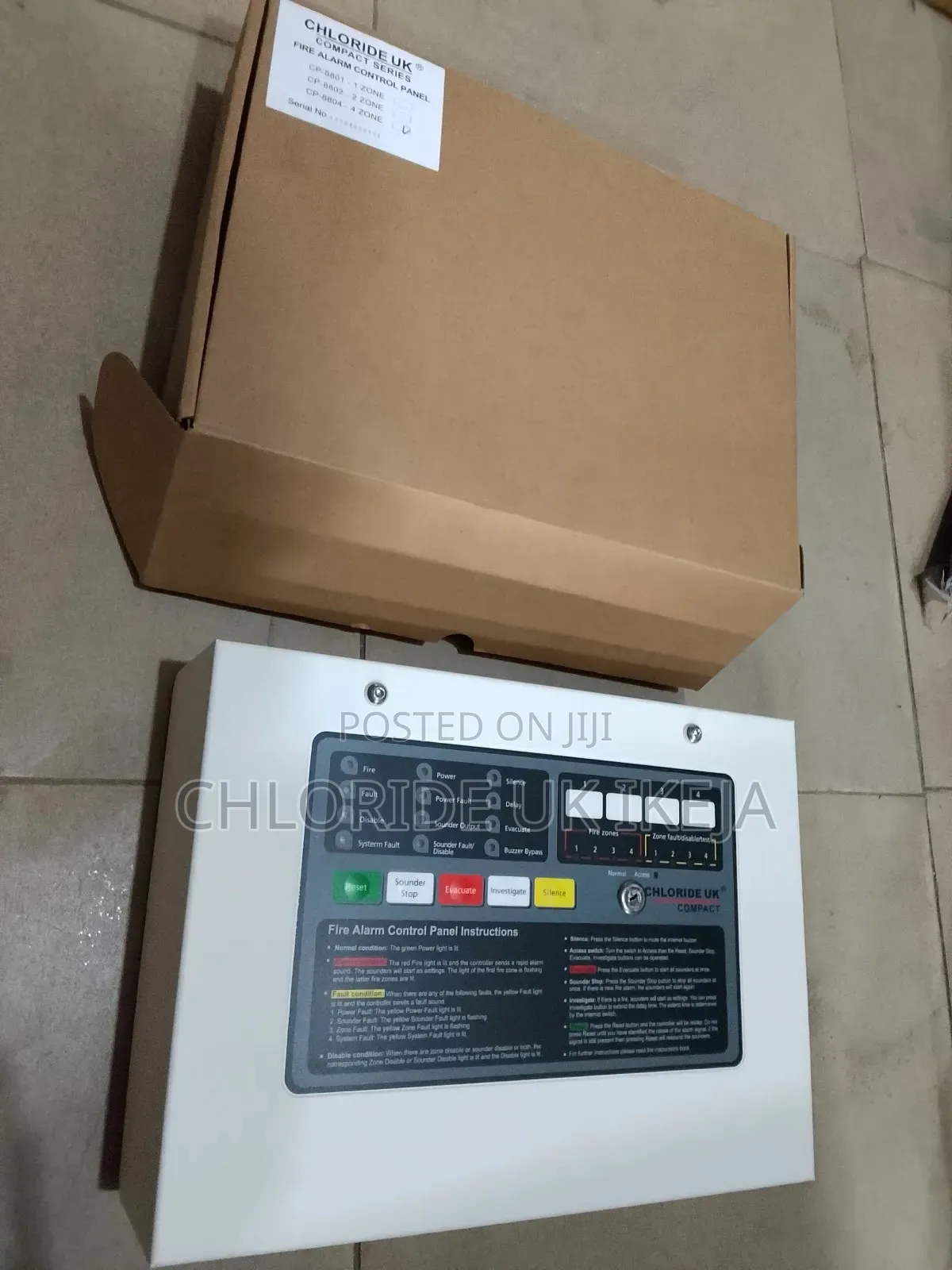 Chloride Uk 4zone Conventional Fire Alarm Panel in Ikeja - Safety ...